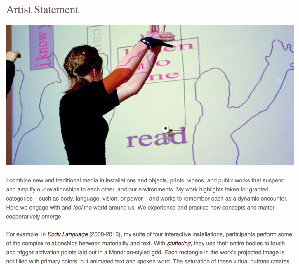 how to write an artist statement, part 2 | implicit art